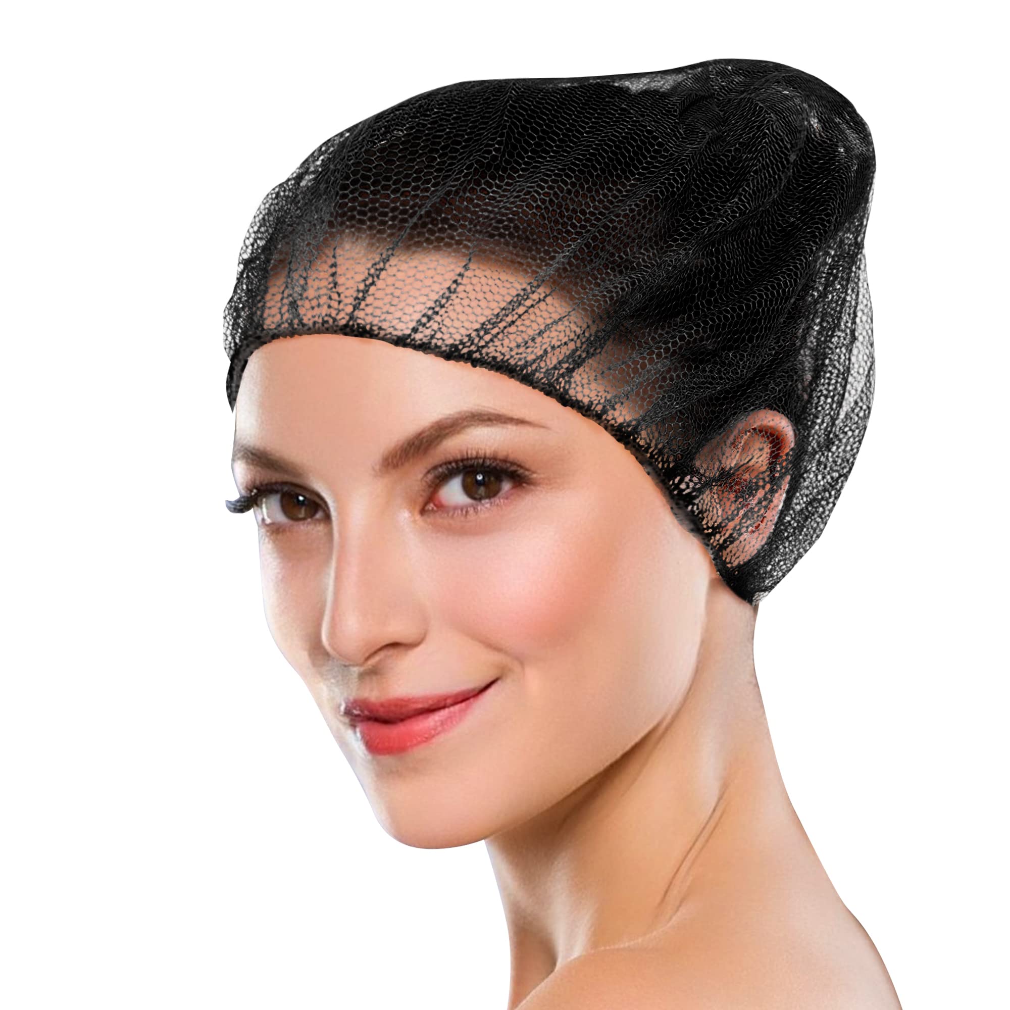 Buy Black Disposable Nylon Hair Nets 21" /w Elastic Edge [1000 Pack ...