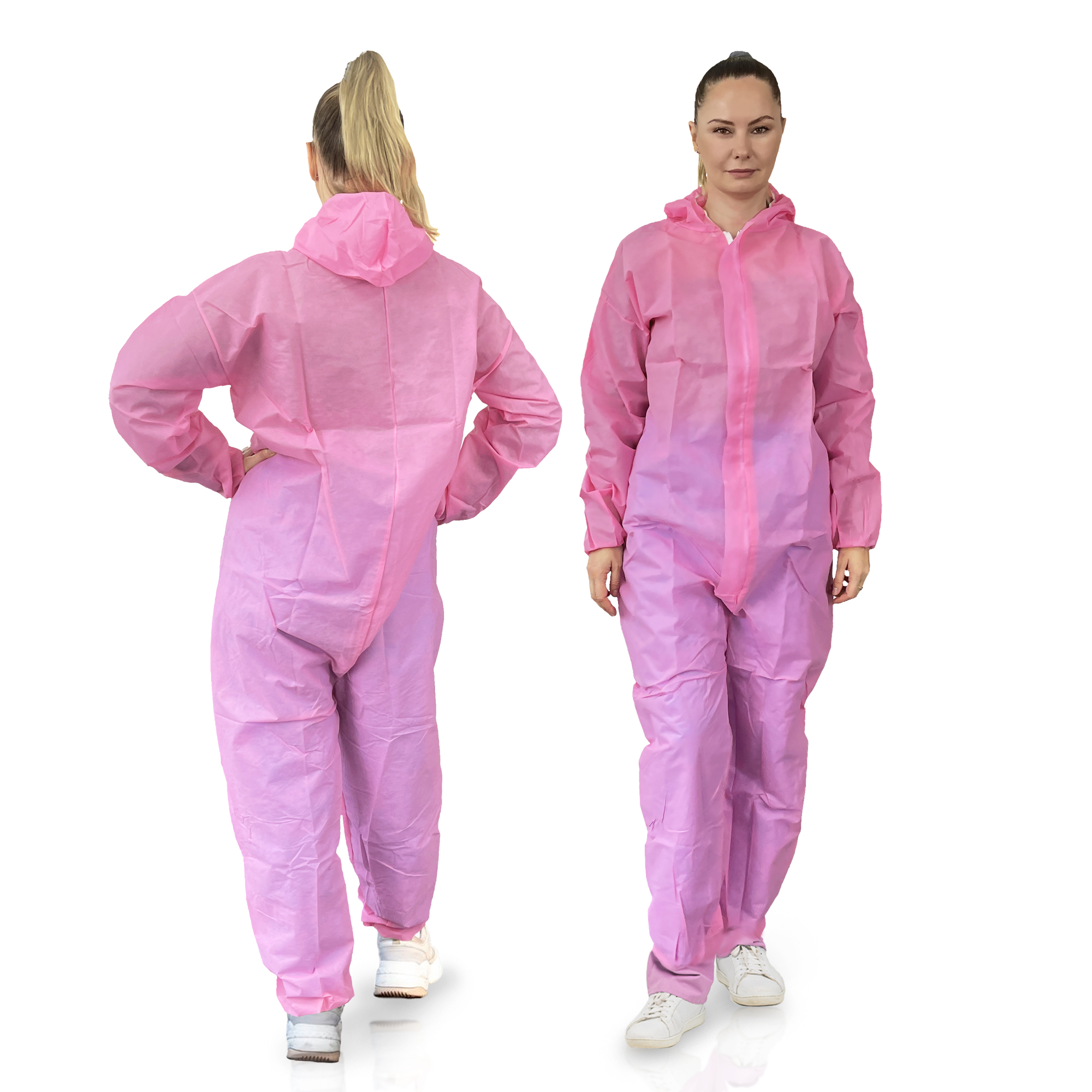 Buy Pink Spunbonded Polypropylene Disposable Coverall Small 45 gsm /w ...