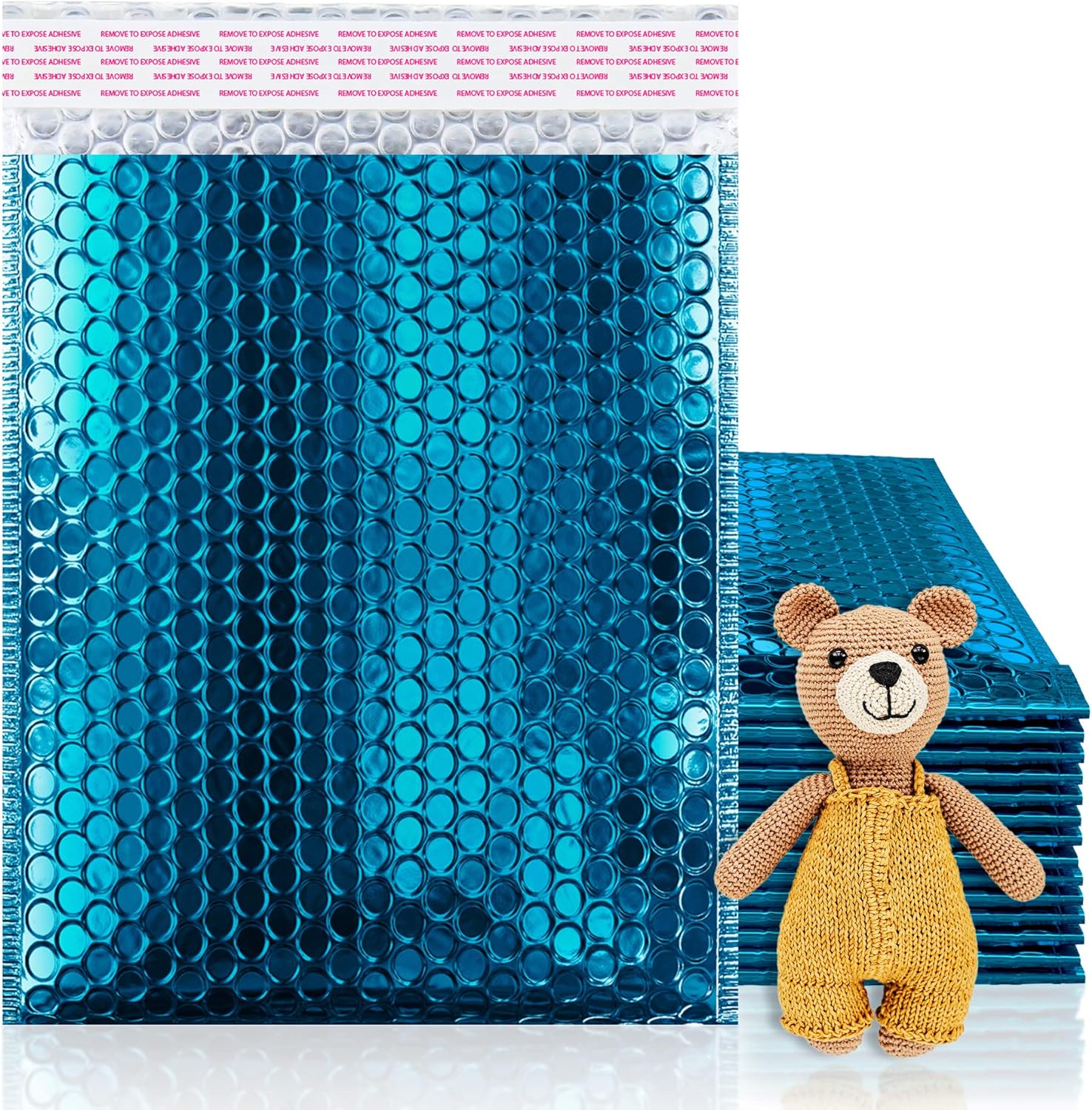 Buy Blue Bubble Mailers 6.5" x 10.5" Heavy Style Metallic