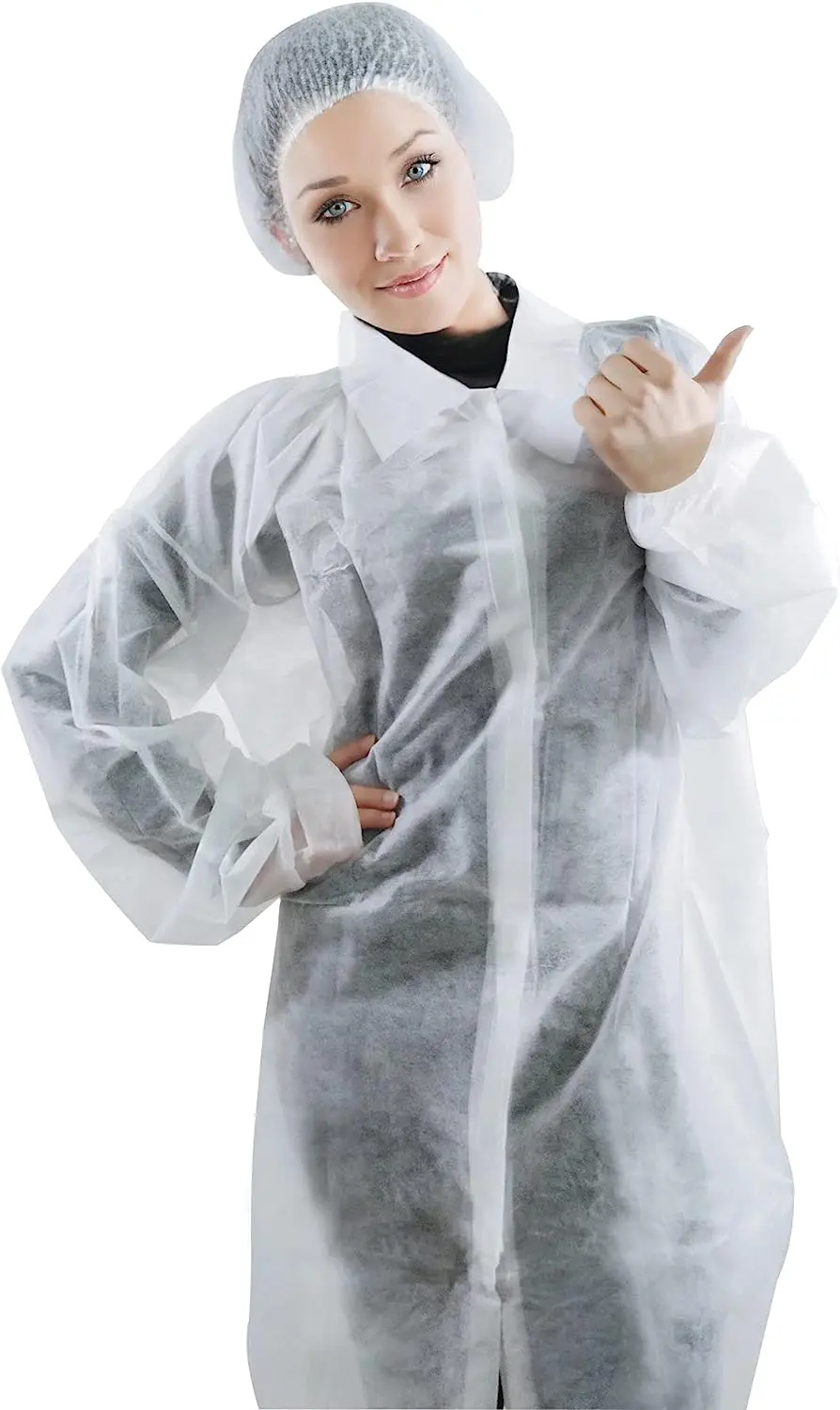 Buy White Lab Coats Small Durable Spunbond PP 30 gsm
