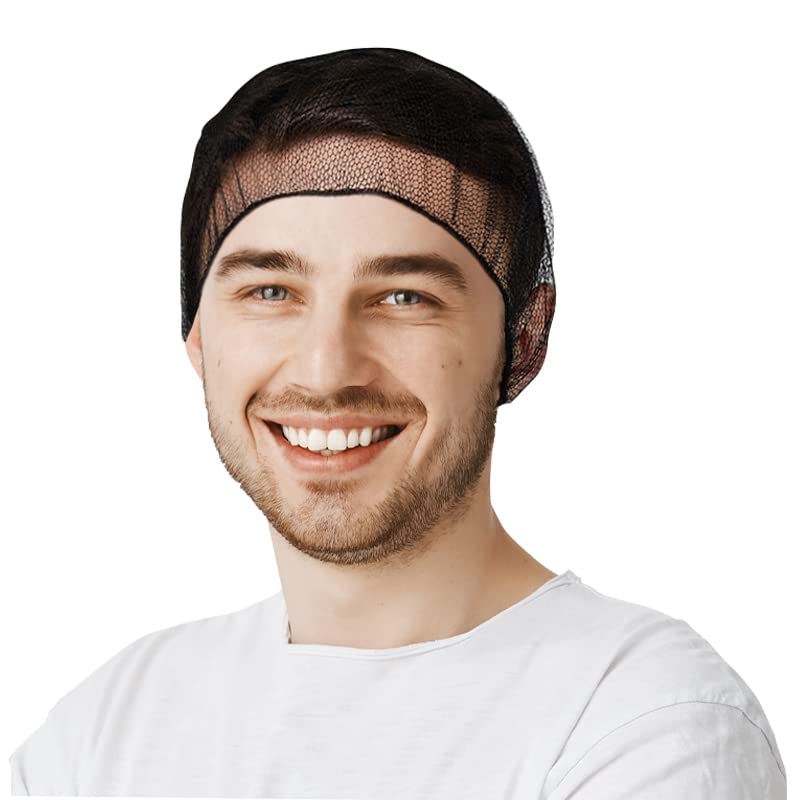 Buy Black Nylon Hair Nets 30" Disposable /w Elastic Mesh