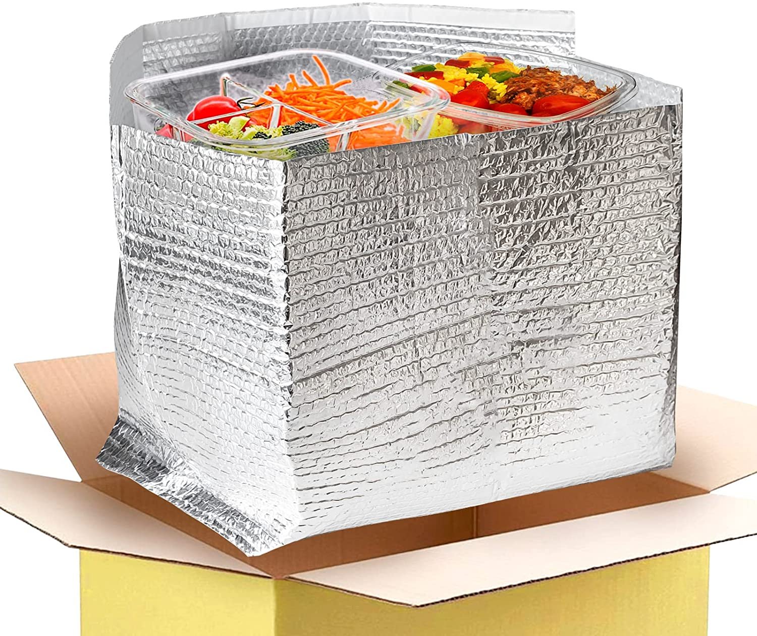 ️ Cool Shield Foil Insulated Box Liners 12" x 10" x 9"